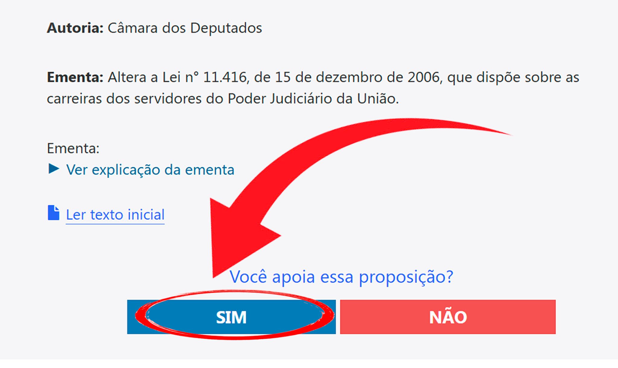 Vote "Sim!" no site do Senado pela aprovação do projeto da reposição ...